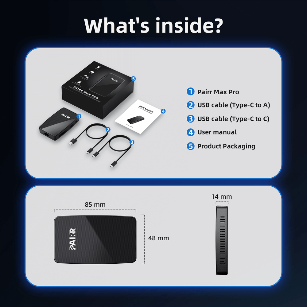 2025 NEW Upgrade Pairr Max Pro-Netflix /YouTube/ IPTV/TikTok Wireless